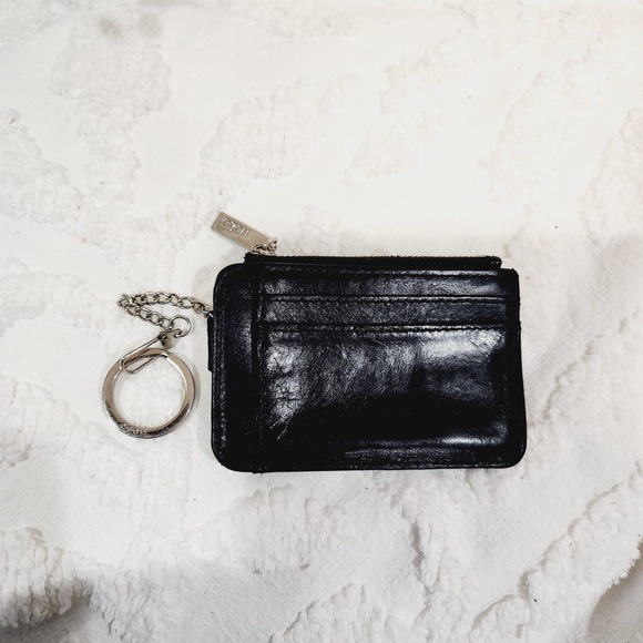 HOBO | Bags | Hobokai Leather Card Holder In Black | Poshmark